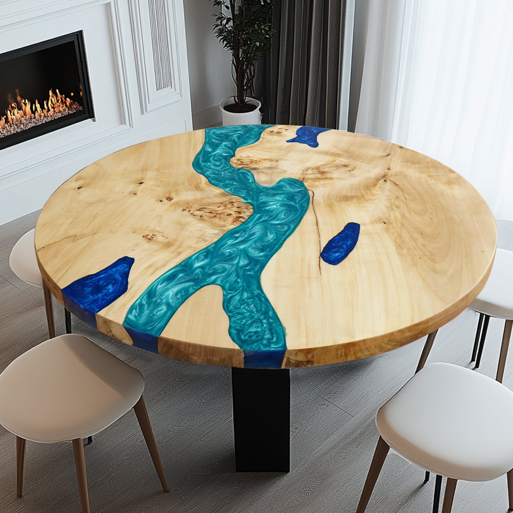 multicolour coffee table