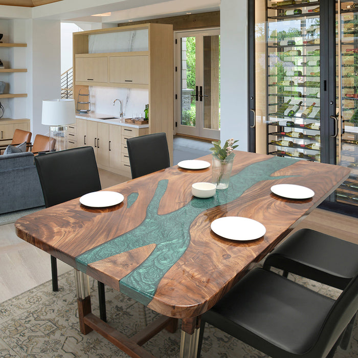 Custom Walnut Epoxy River Tables CT27