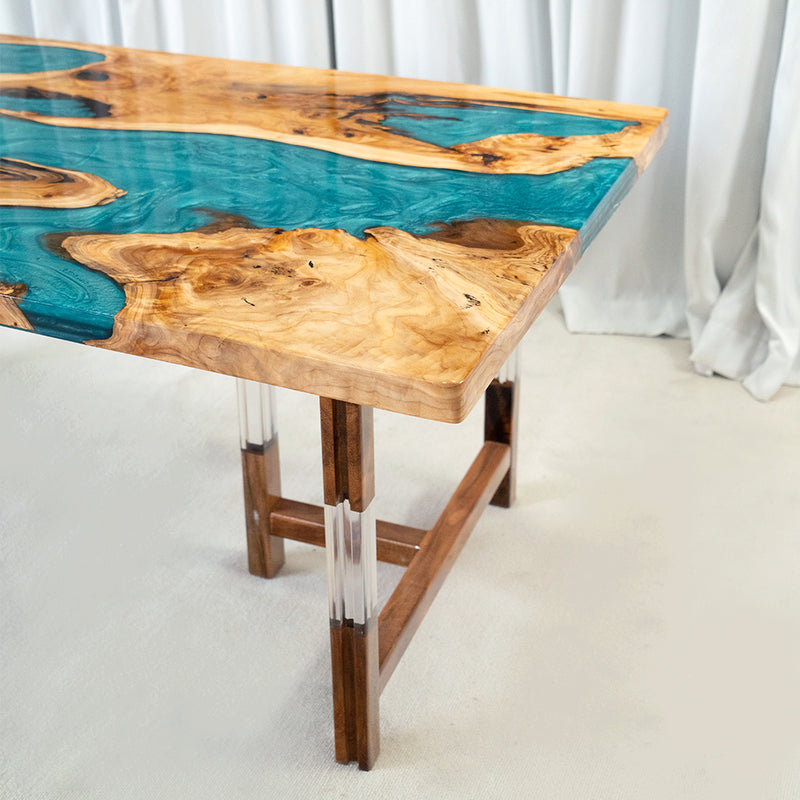 Custom Walnut Epoxy River Tables CT27