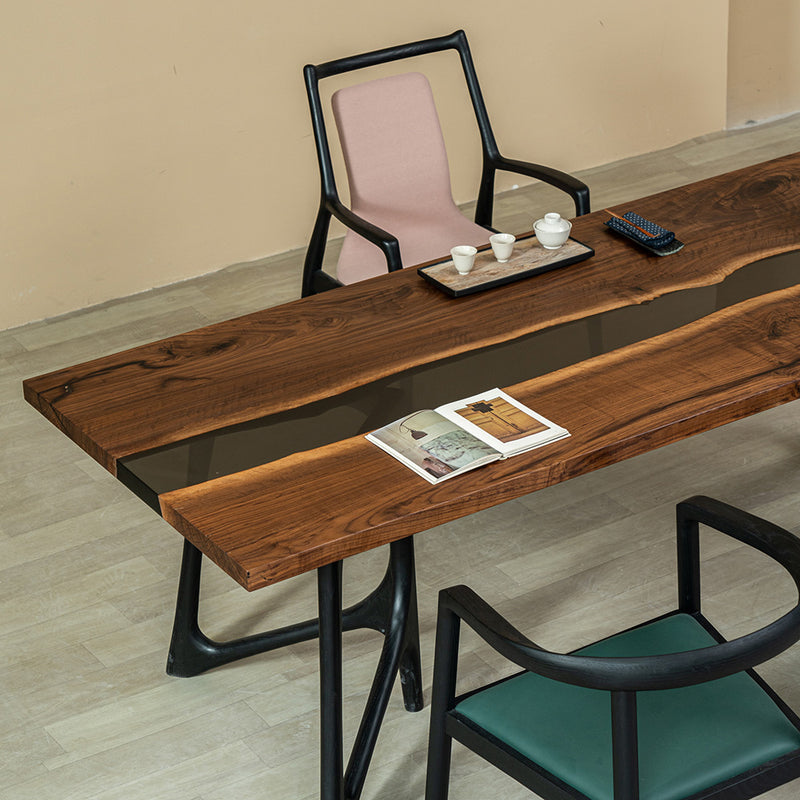 KAZANA North American Black Walnut Epoxy River Table